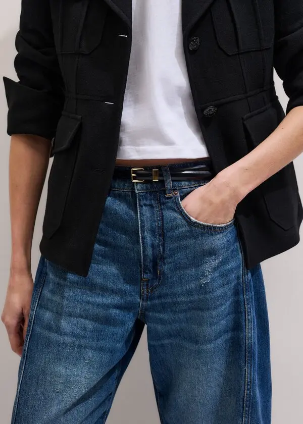ME+EM Skinny Belt - Black