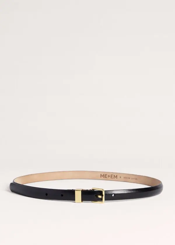 ME+EM Skinny Belt - Black
