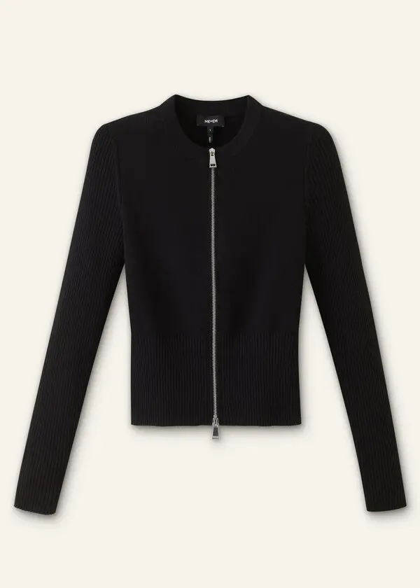 ME+EM Milano Knit Two-way Zip Cardigan
