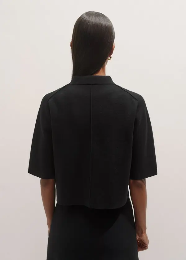 ME+EM Milano Knit Short Sleeve Jacket