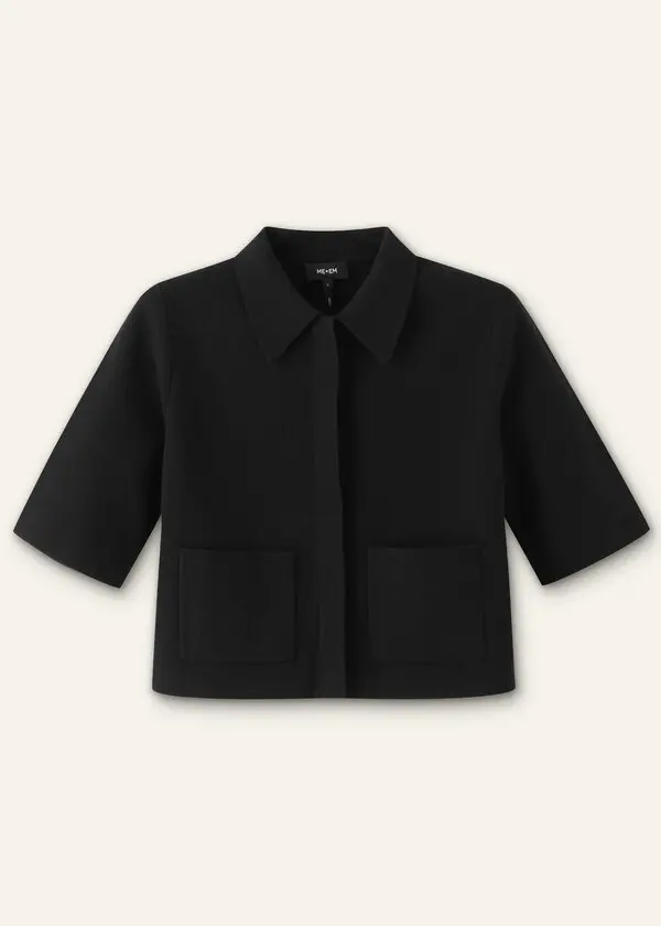 ME+EM Milano Knit Short Sleeve Jacket