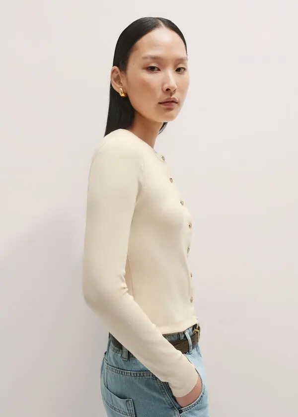 ME+EM Ultimate Rib Cardigan