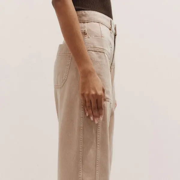 ME+EM Patch Pocket Engineered Jeans - Dusted Pink Wash