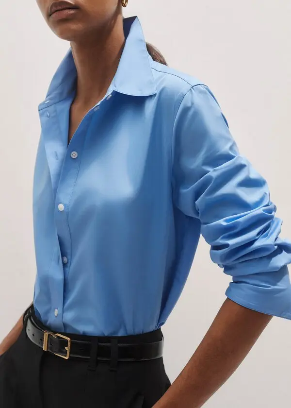 ME+EM - Curved Hem Straight Shirt