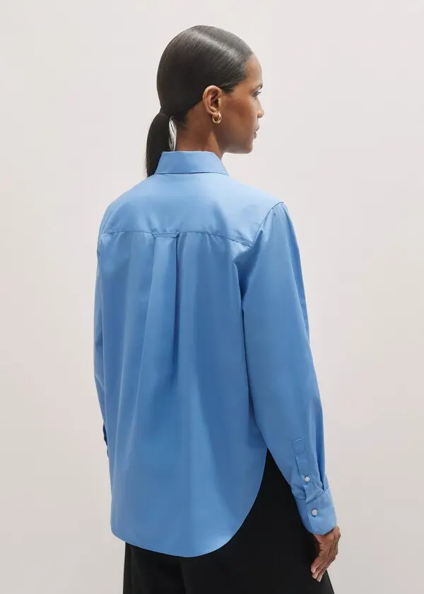 ME+EM - Curved Hem Straight Shirt