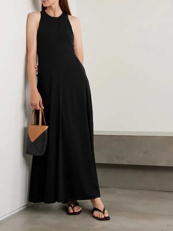 ST. AGNI Crepe Maxi Dress