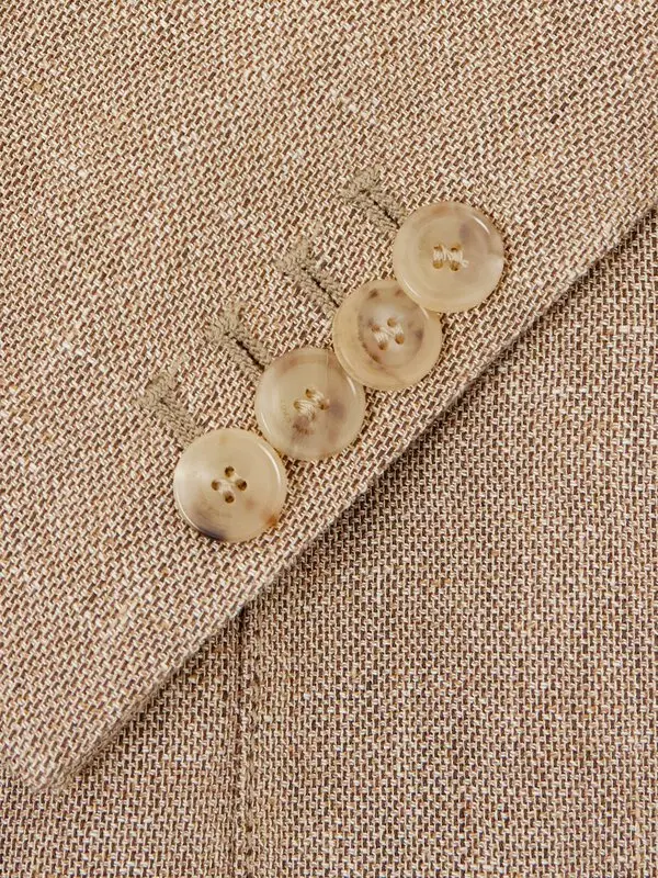 Loro Piana Double-breasted Linen Blazer