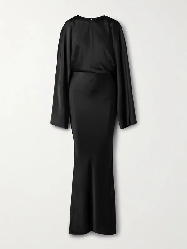 Norma Kamali Obie Satin Gown
