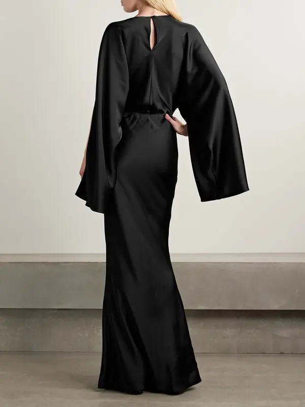 Norma Kamali Obie Satin Gown