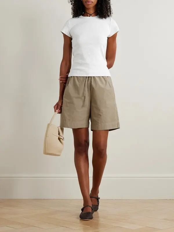 LESET Nando Ribbed Cotton-jersey T-shirt