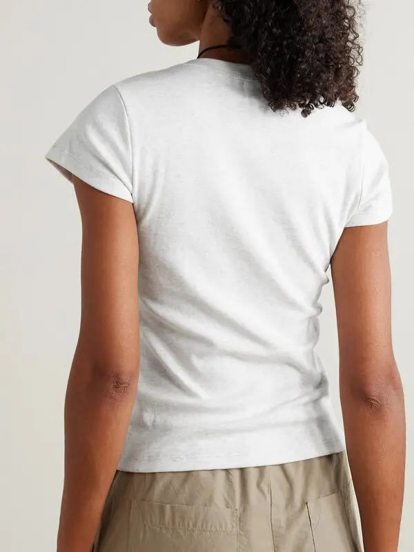 LESET Nando Ribbed Cotton-jersey T-shirt