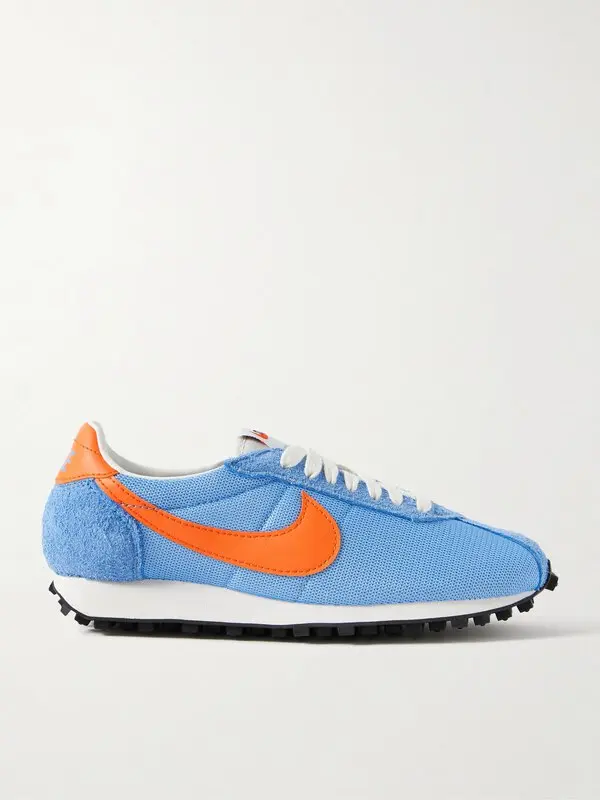 Nike Ld-1000 Suede And Leather-trimmed Mesh Sneakers - Blue