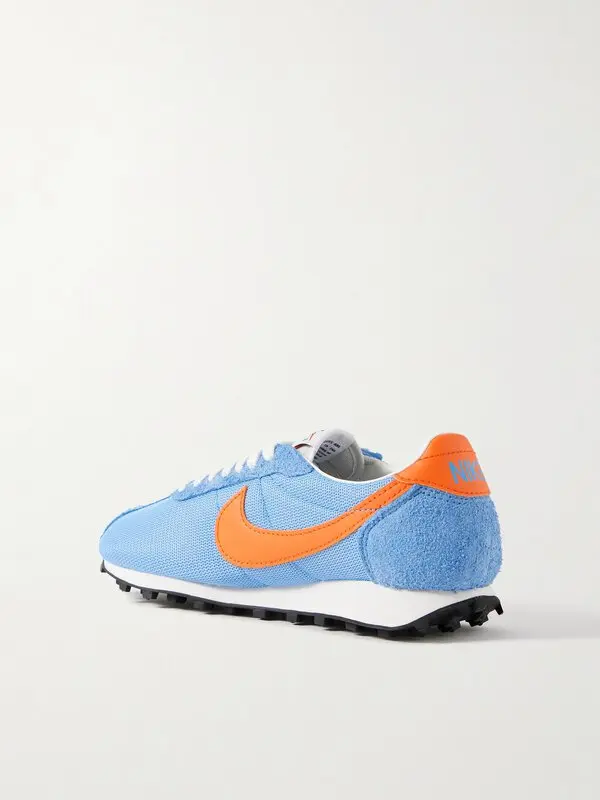 Nike Ld-1000 Suede And Leather-trimmed Mesh Sneakers - Blue