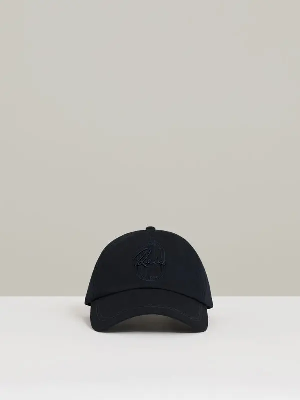 REISS Elias Logo-embroidered Baseball Cap