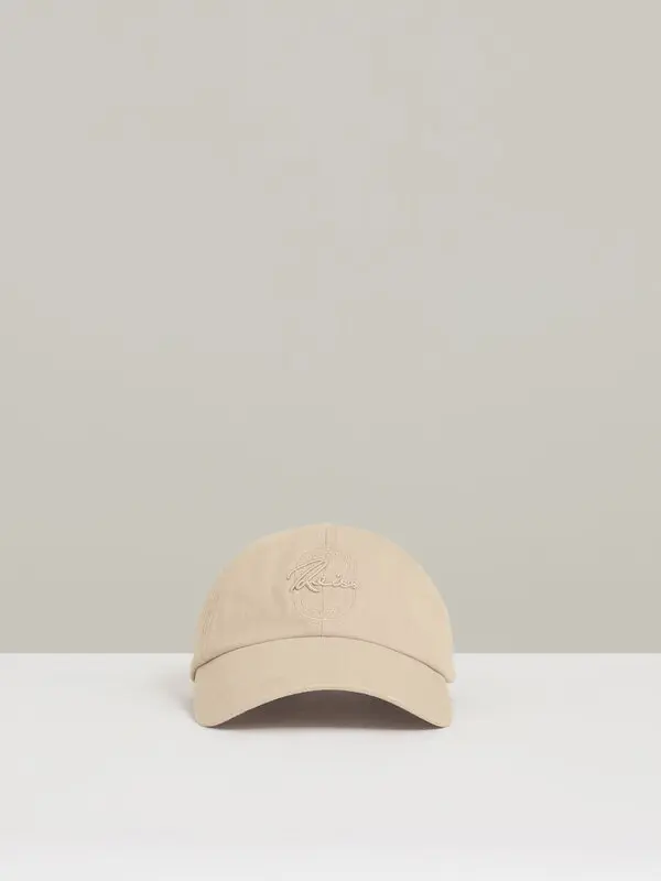 REISS Elias Logo-embroidered Baseball Cap - Washed Stone