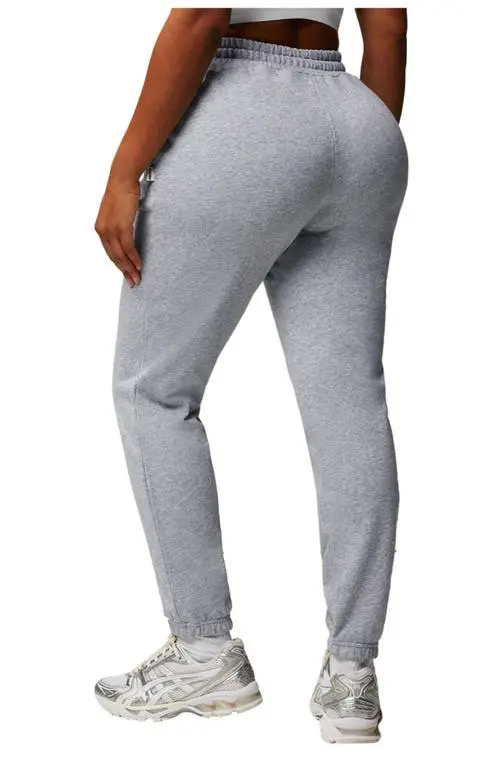 FABLETICS Year Round Terry High-waisted Sweatpants - Classic Grey Heather