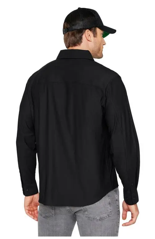 FABLETICS The Don Long Sleeve Button Up - Black