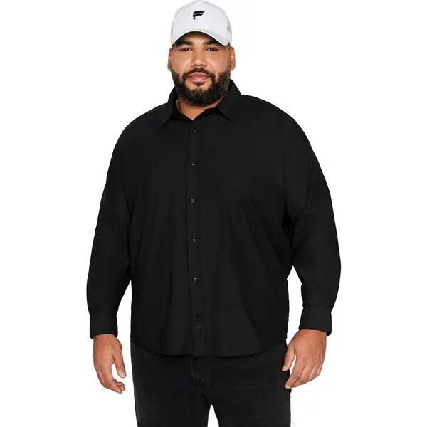 FABLETICS The Don Long Sleeve Button Up - Black
