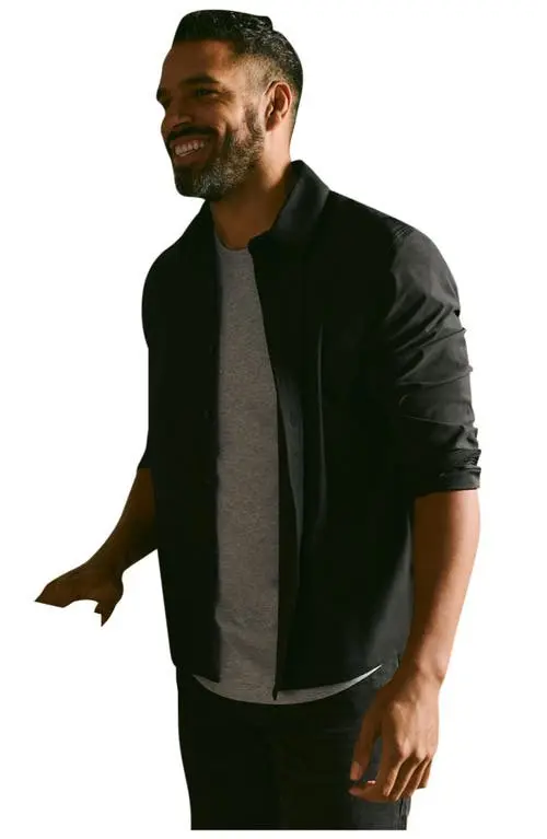 FABLETICS The Don Long Sleeve Button Up - Black