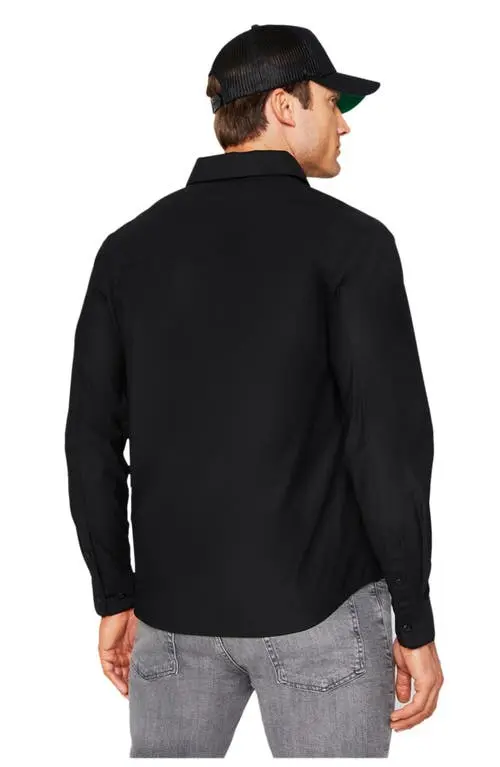 FABLETICS The Don Long Sleeve Button Up - Black