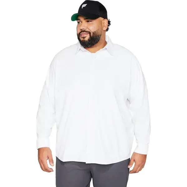 FABLETICS The Don Long Sleeve Button Up - Classic White