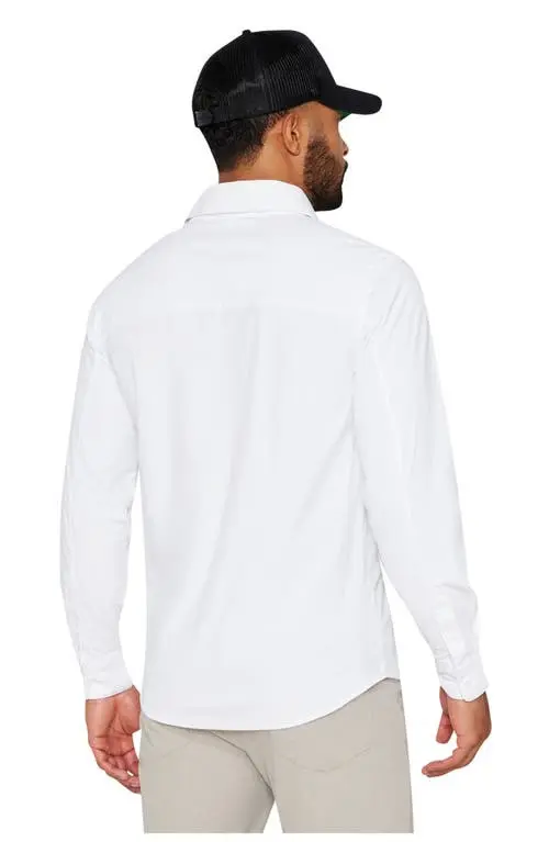 FABLETICS The Don Long Sleeve Button Up - Classic White