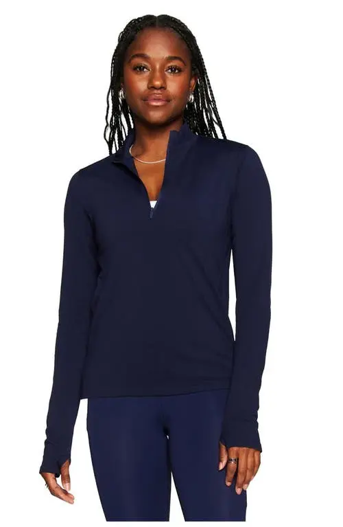 FABLETICS Feather Tech+ Half-zip Top - Deep Navy