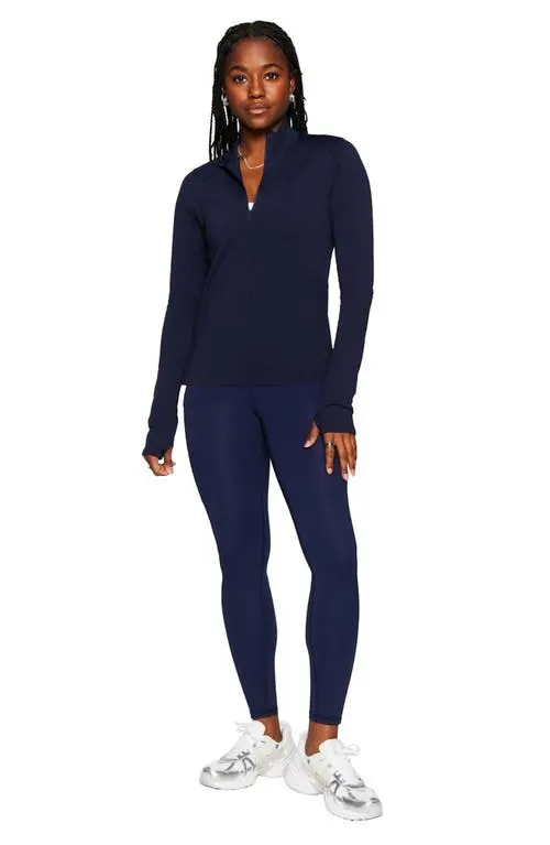 FABLETICS Feather Tech+ Half-zip Top - Deep Navy