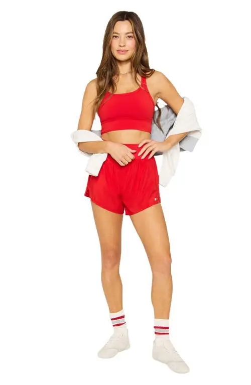 FABLETICS Principal Longline Impact Sports Bra - Heated Red