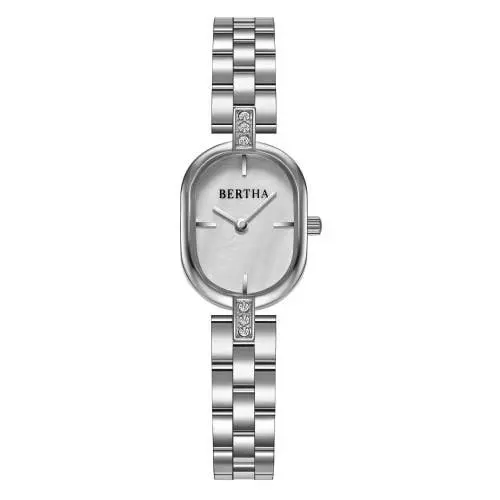 BERTHA WATCHES Lana Mother Of Pearl Stainless Steel Watch - Silver