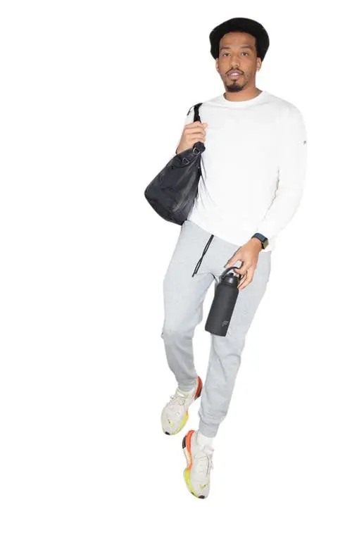 FABLETICS The Year Round Terry Jogger - Classic Grey Heather