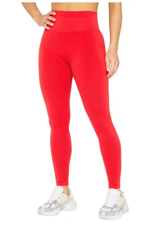 FABLETICS Seamless Scrunch High-waisted Legging - Heated Red