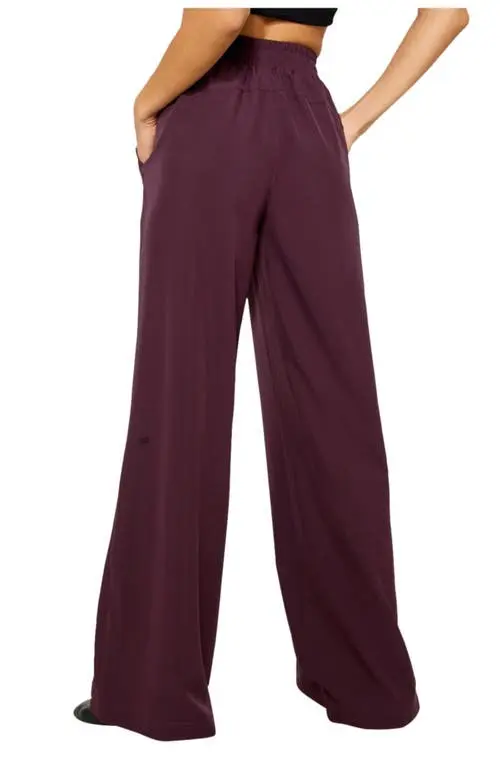 FABLETICS Downtown Wide Leg Pant - Oxblood