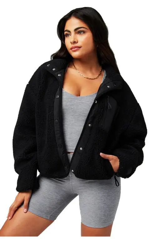 FABLETICS Tahoe Teddy Jacket - Black
