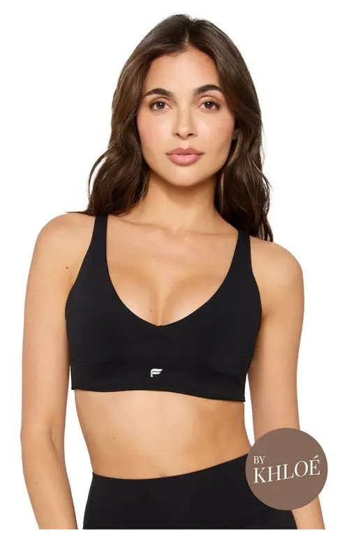 FABLETICS Pureluxe Longline Low Impact Bra - Black