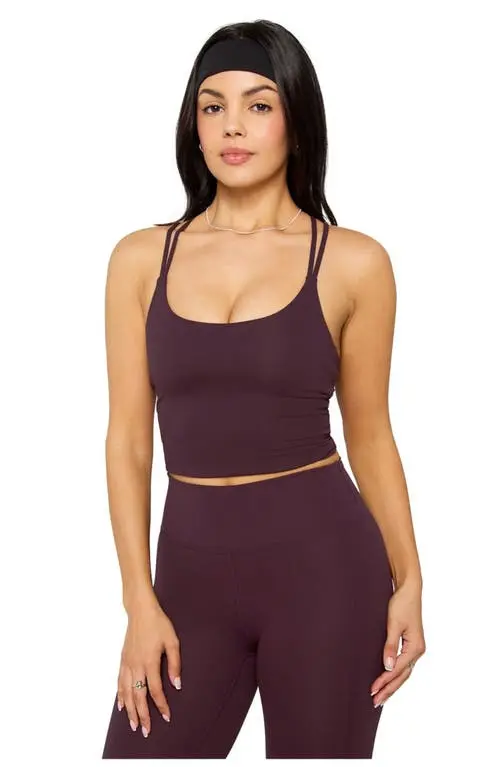 FABLETICS Principal Built-in Bra Tank - Oxblood