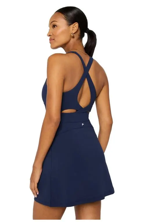 FABLETICS Define Performance Classic Mini Dress - Deep Navy