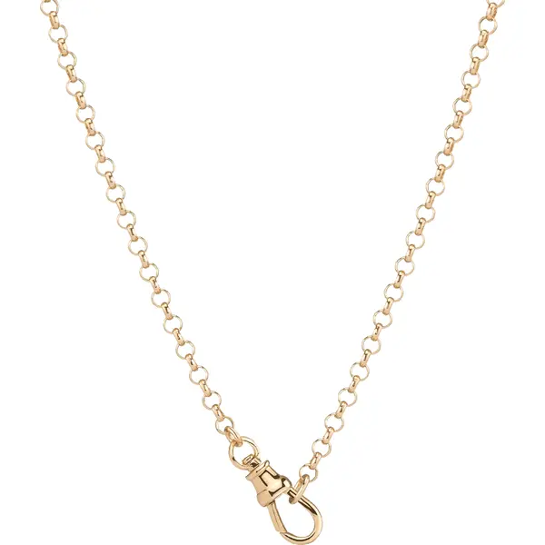 AURATE Gold Rolo Chain Necklace - Vermeil/yellow