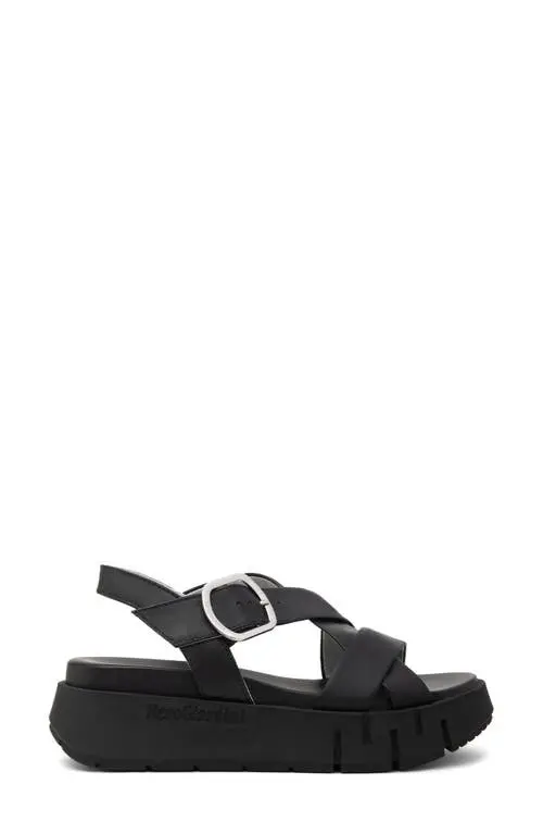 NEROGIARDINI Platform Slingback Sandals - Black