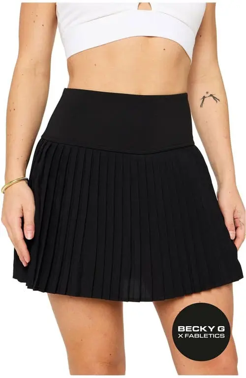 FABLETICS Pleated Mini Skirt - Black