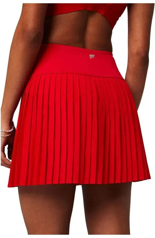 FABLETICS Pleated Mini Skirt - Heated Red