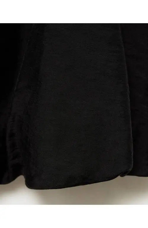 Mango Bubble Hem Sleeveless Top - Black
