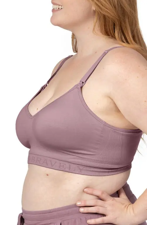 KINDRED BRAVELY Busty Contour Hands-free Pumping & Nursing Bra- Sizing Options Available In E-h Cup - Twilight