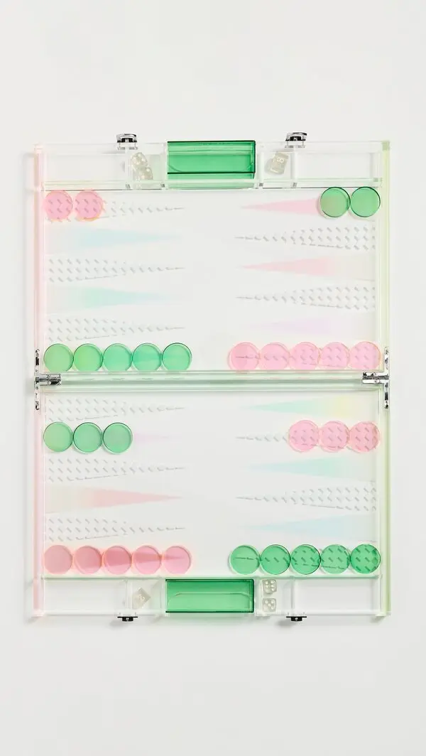 SUNNYLIFE Lucite Backgammon Set
