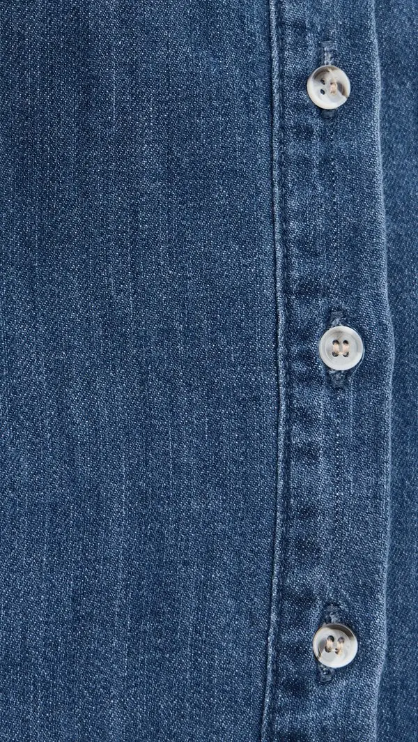 Z Supply Angel Eyes Chambray Midi Dress In Medium Indigo - 70% Off |  Editorialist