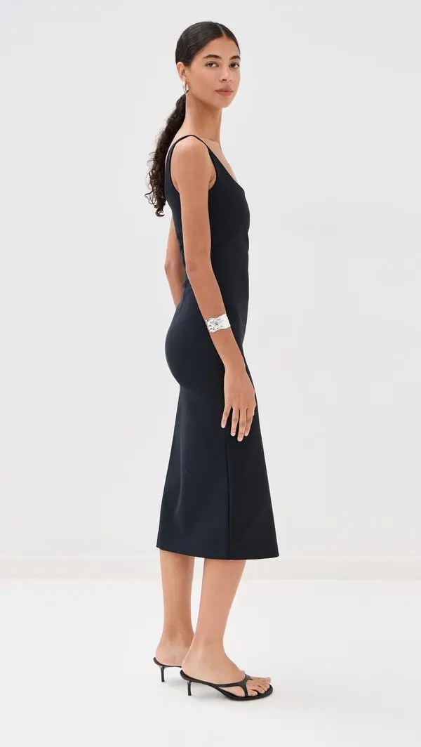 Coperni Asymmetric Midi Dress