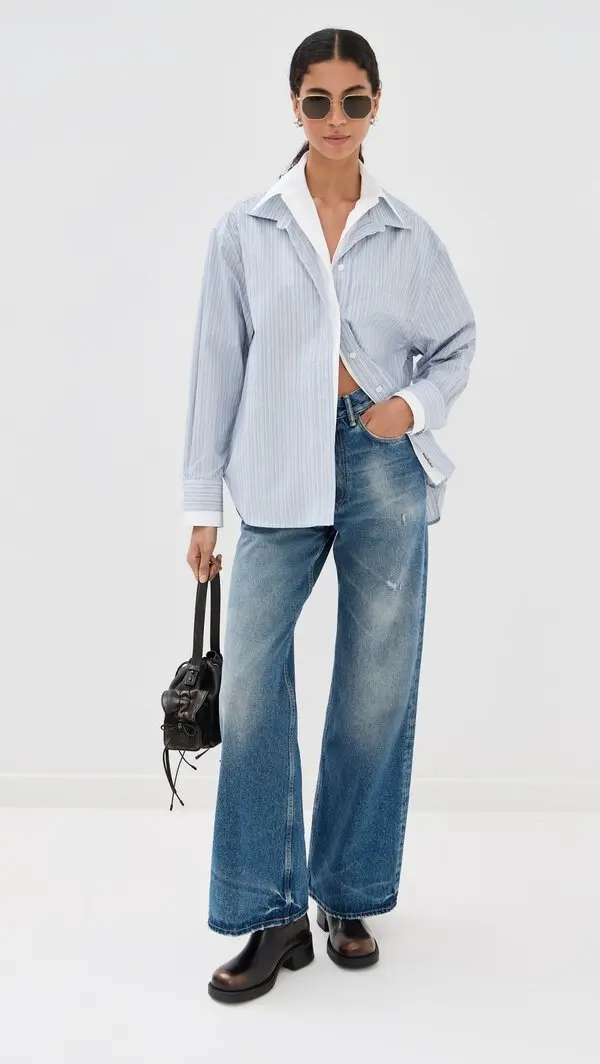 Acne Studios Striped Shirting Blouse