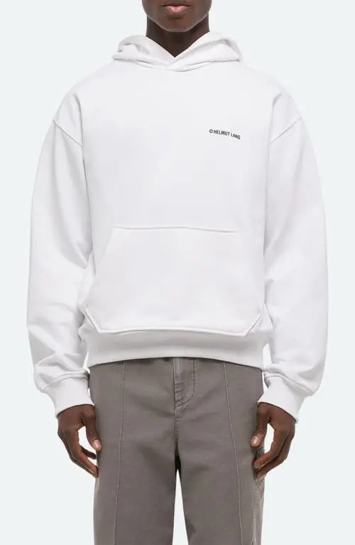 Helmut Lang Plastic Compact Cotton Graphic Hoodie