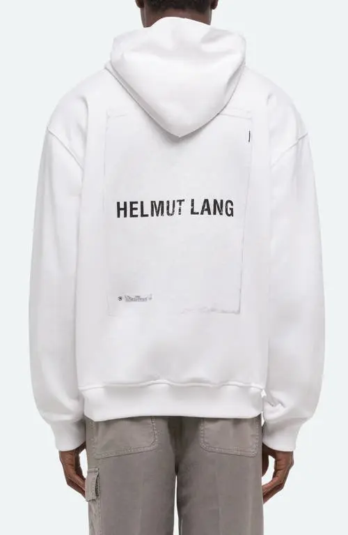 Helmut Lang Plastic Compact Cotton Graphic Hoodie