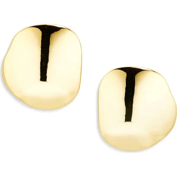 Lele Sadoughi Discus Button Stud Earrings - Gold